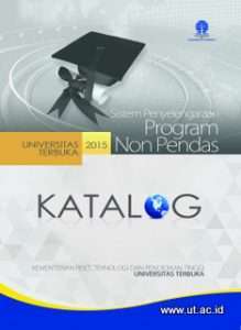 Catalog – Universitas Terbuka