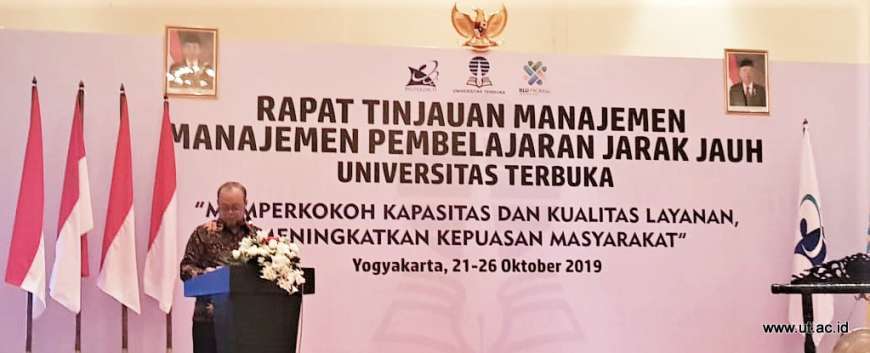 Synergize through the Management Review Meeting – Universitas Terbuka