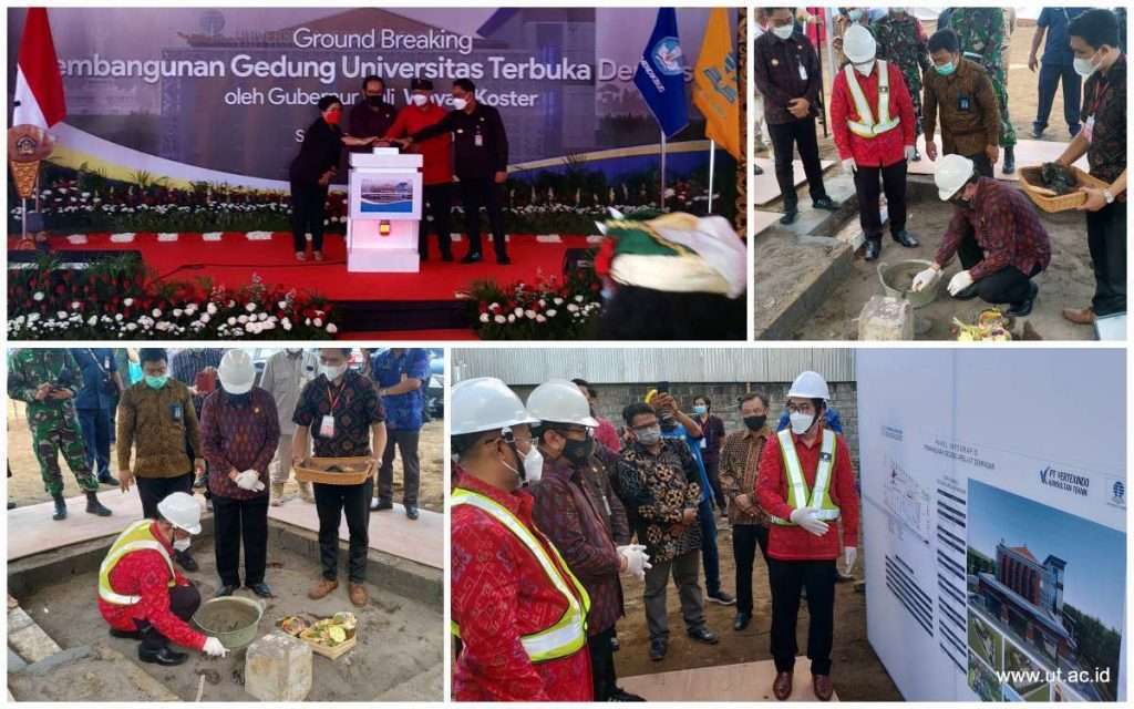 Groundbreaking Pembangunan Gedung Universitas Terbuka Denpasar ...