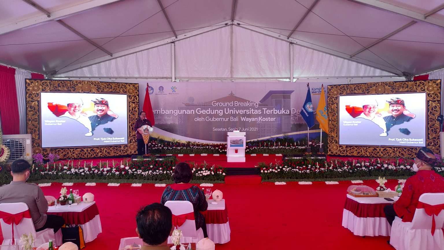 Groundbreaking Pembangunan Gedung Universitas Terbuka Denpasar ...