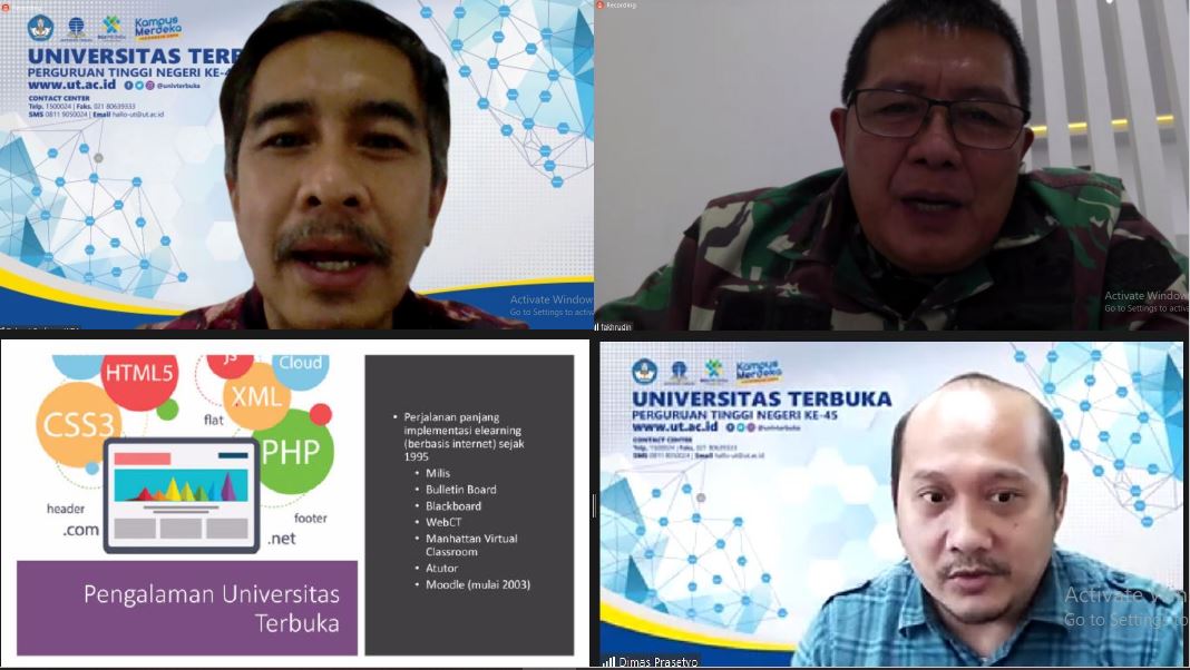 Seskoad Explores UT LMS System – Universitas Terbuka
