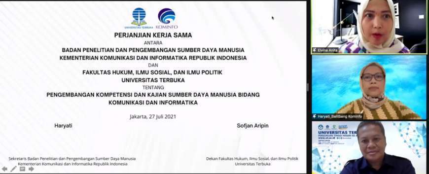 Universitas Terbuka Synergizes with Kominfo in Quality HR Building ...