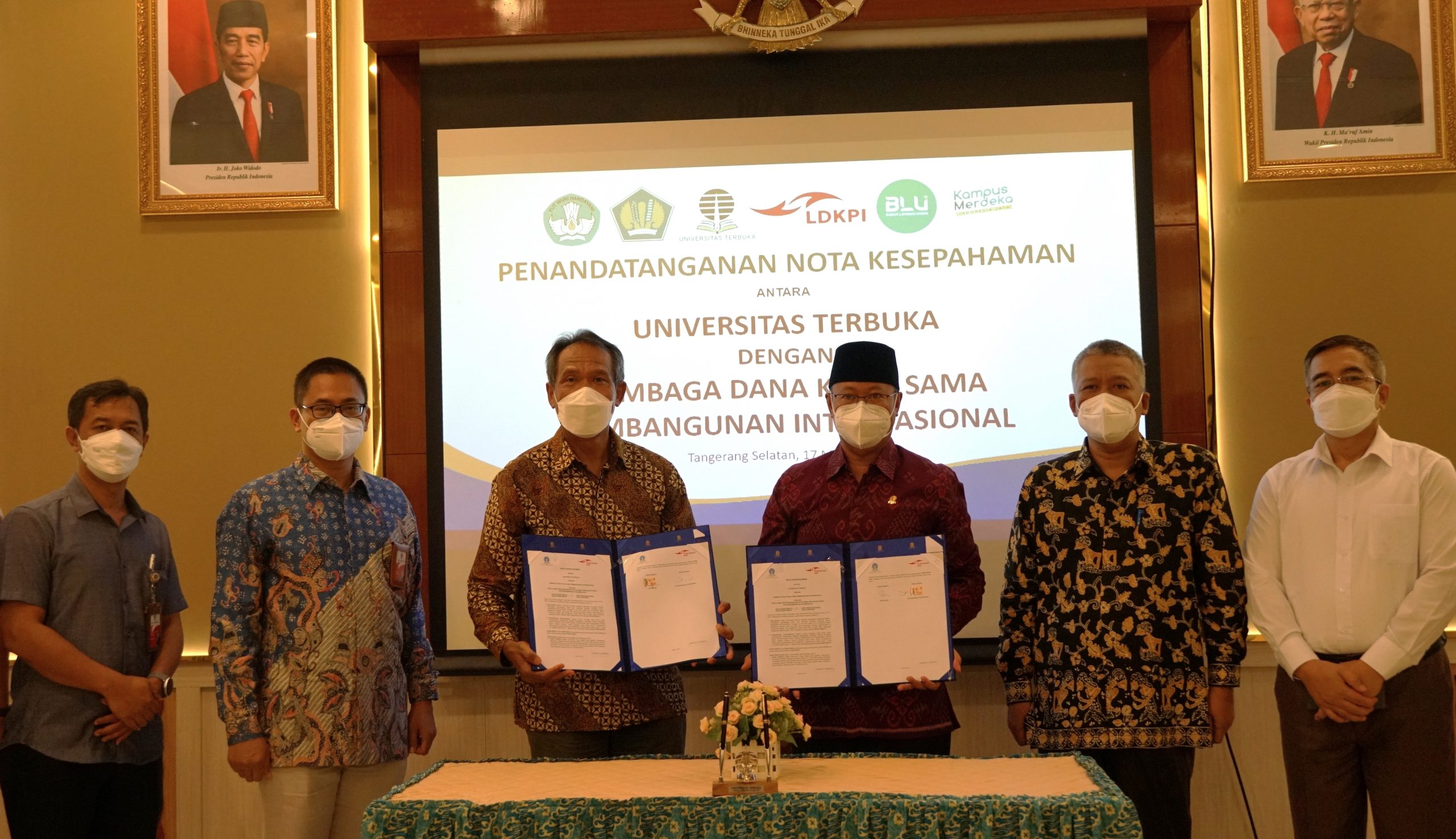 Nota Kesepahaman antara UT dengan LDKPI – Universitas Terbuka