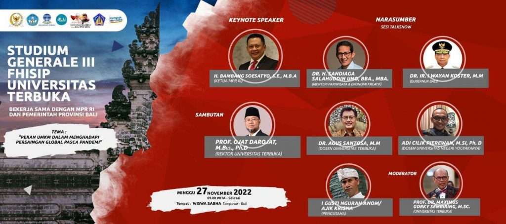 UT Dukung Peranan UMKM pada Studium Generale III di Bali – Universitas ...