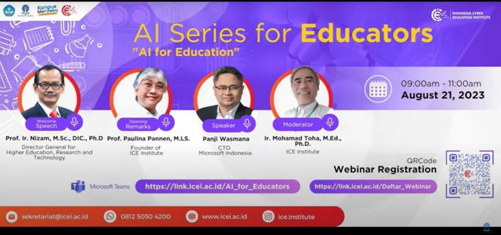 Eksplorasi Potensi AI dalam Webinar ‘AI for Education – Universitas Terbuka