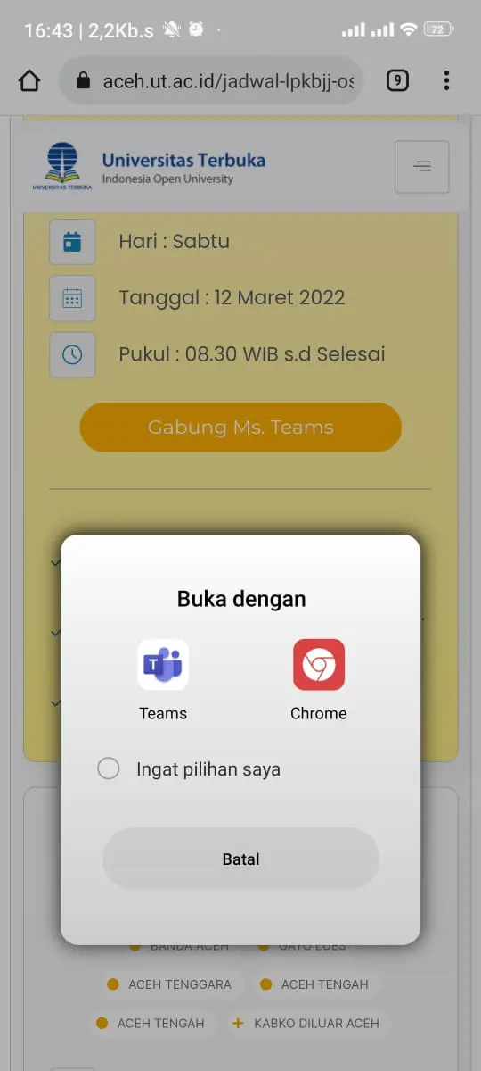 Panduan Instalasi dan Penggunaan Microsoft Teams Pada Smartphone Android – Universitas Terbuka