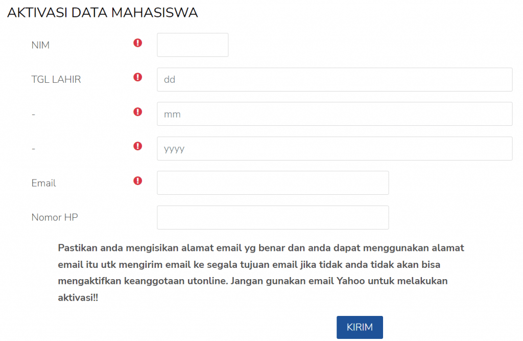 Panduan Aktivasi Akun Elearning Mahasiswa Baru – Universitas Terbuka