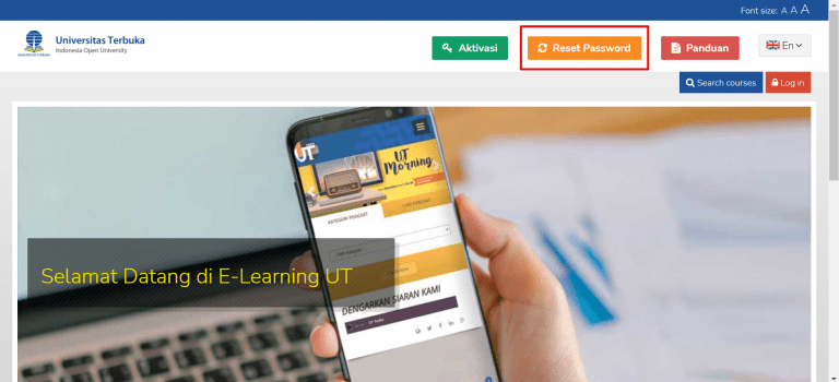 Panduan Reset Password Elearning Melalui Email & Form Setujui Tuton – Universitas Terbuka