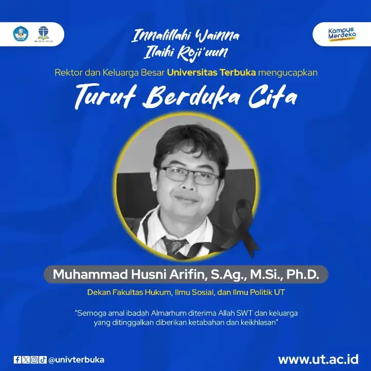 Universitas Terbuka Mourns the Loss of Dean Muhammad Husni Arifin – Universitas Terbuka