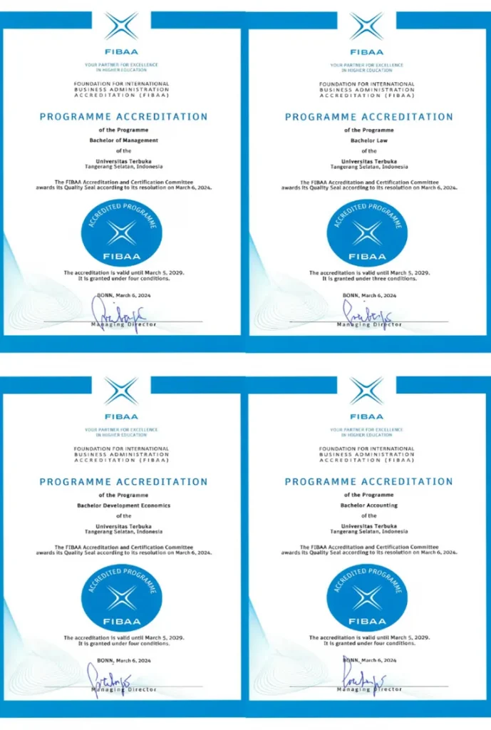 Exceptionally World Class! Four Departments at Universitas Terbuka ...