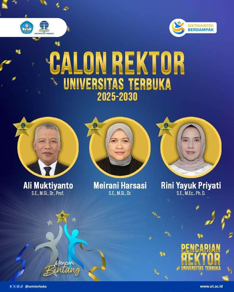 Universitas Terbuka Mencari Bintang! Penyaringan Calon Rektor UT 2025–2030 Rampung Dilaksanakan ...